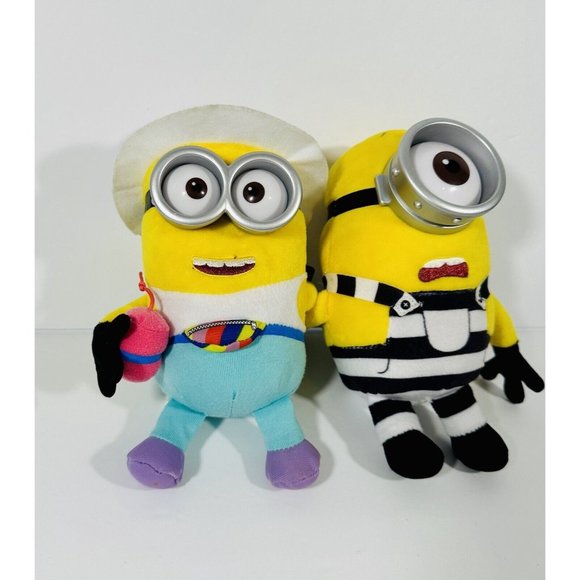 Toys | Despicable Me 3 Minions Ty Tourist Jerry Prison Tom Plush ...